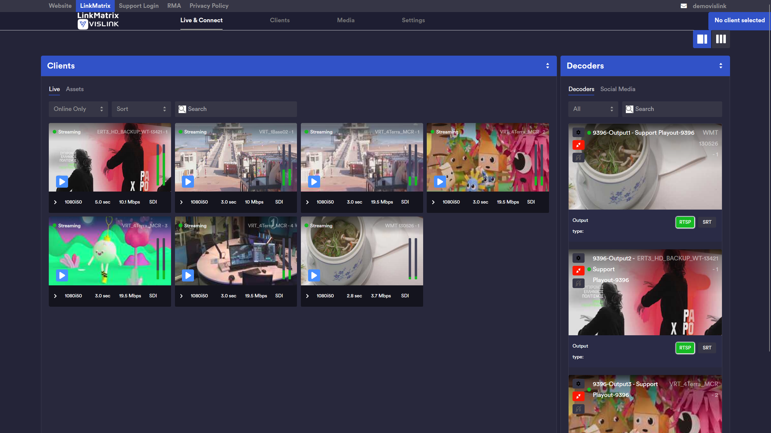 LinkMatrix • Vislink